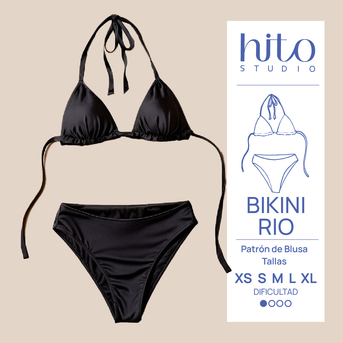 Patrón Bikini Rio - Hito Studio | Hotmart