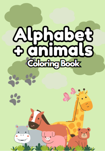 Cute alphabet & animals coloring book for kids - Tatiana Romero | H...