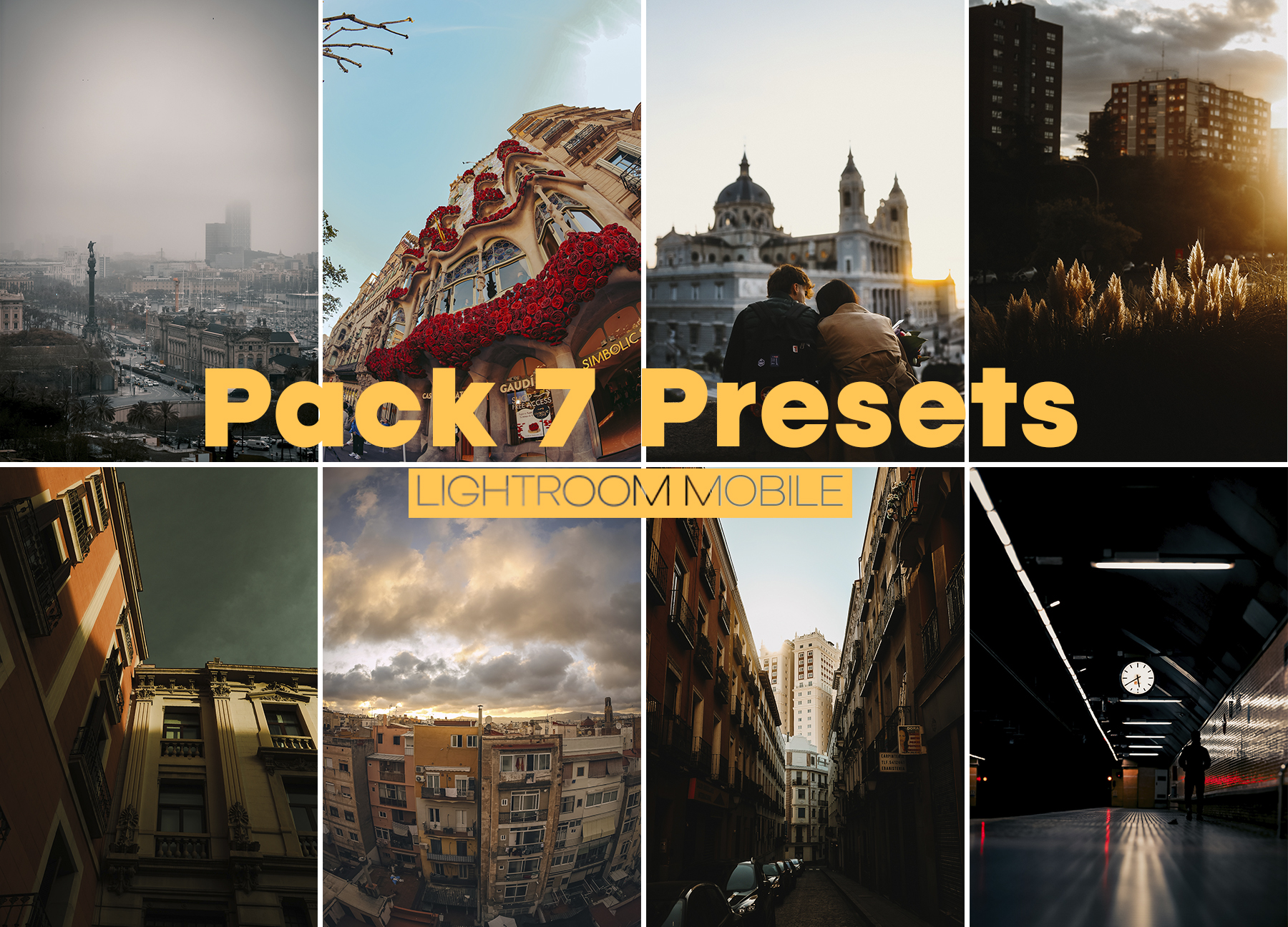 Pack 7 Presets LIGHTROOM MOBILE