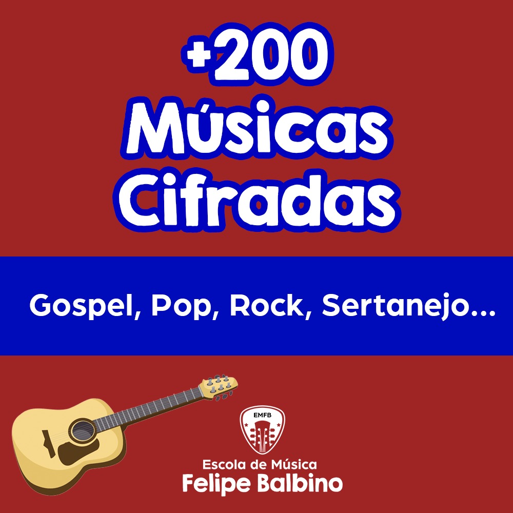 +200 Músicas Cifradas Para Iniciantes