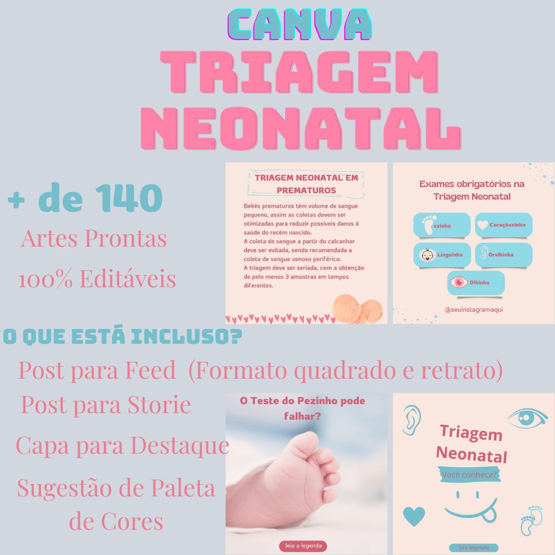 Canva Triagem Neonatal - Rogéria | Hotmart