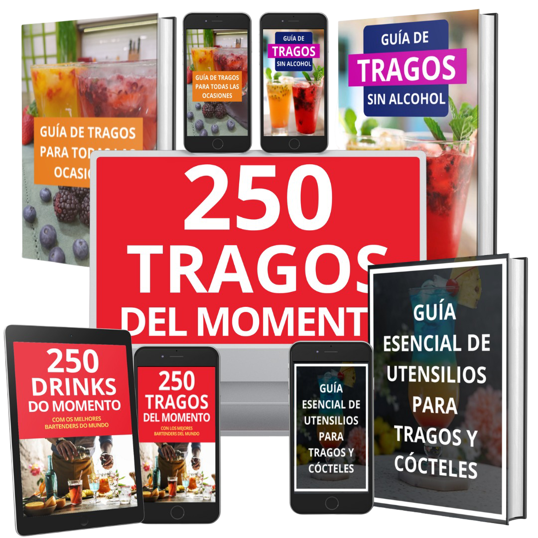 250 recetas listas de tragos y cócteles - WebCerto | Hotmart