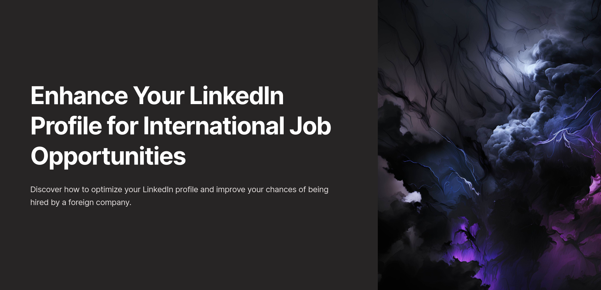 Enhance Your LinkedIn Profile for International Job Opportunities
