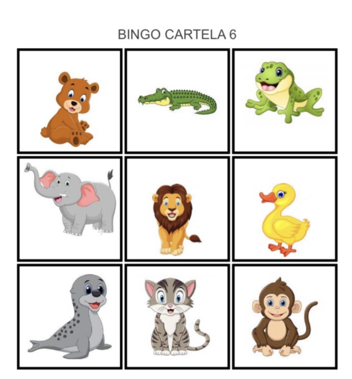 BINGO DE ANIMAIS - Debora de Abreu Mariano | Hotmart