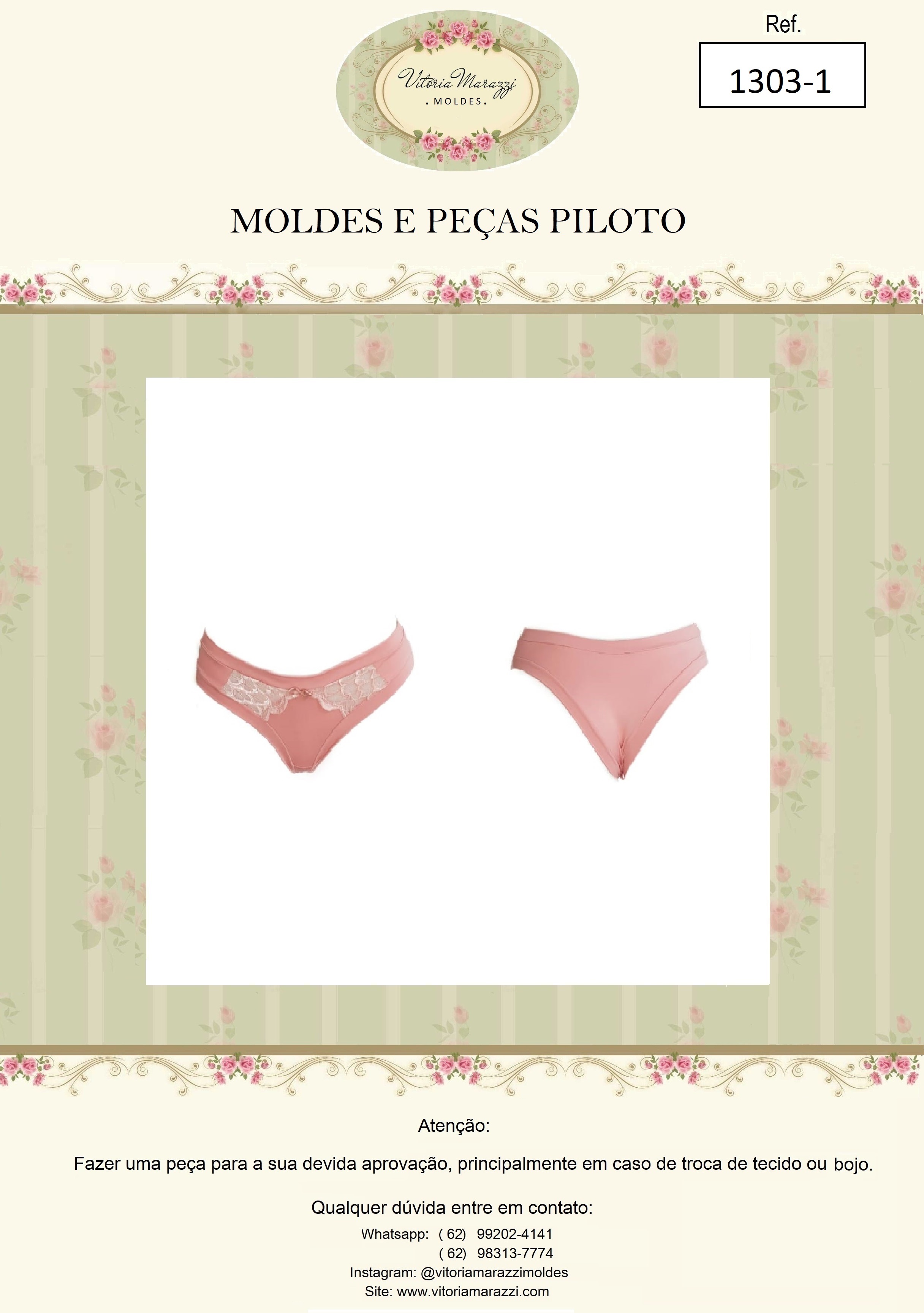 MOLDE REF:1303-1 CALCINHA PDF - Vitória Marazzi Moldes | Hotmart