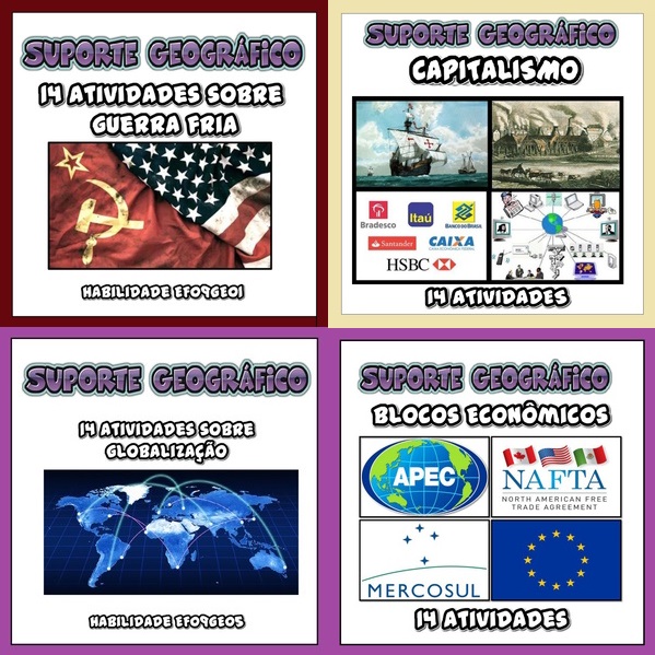 Combo 56 Atividades sobre geopolítica 🌟