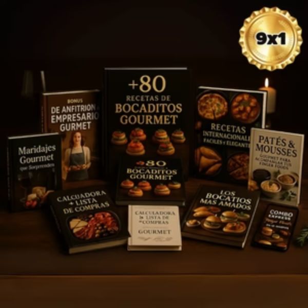 📦 Combo Gourmet 9x1: 3 Ebooks + 6 Bonus Exclusivos