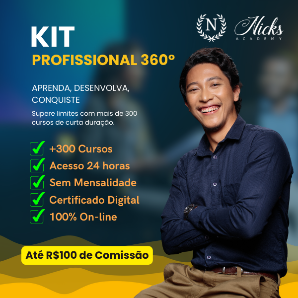 Kit Profissional 360 - Nicks Academy | Hotmart