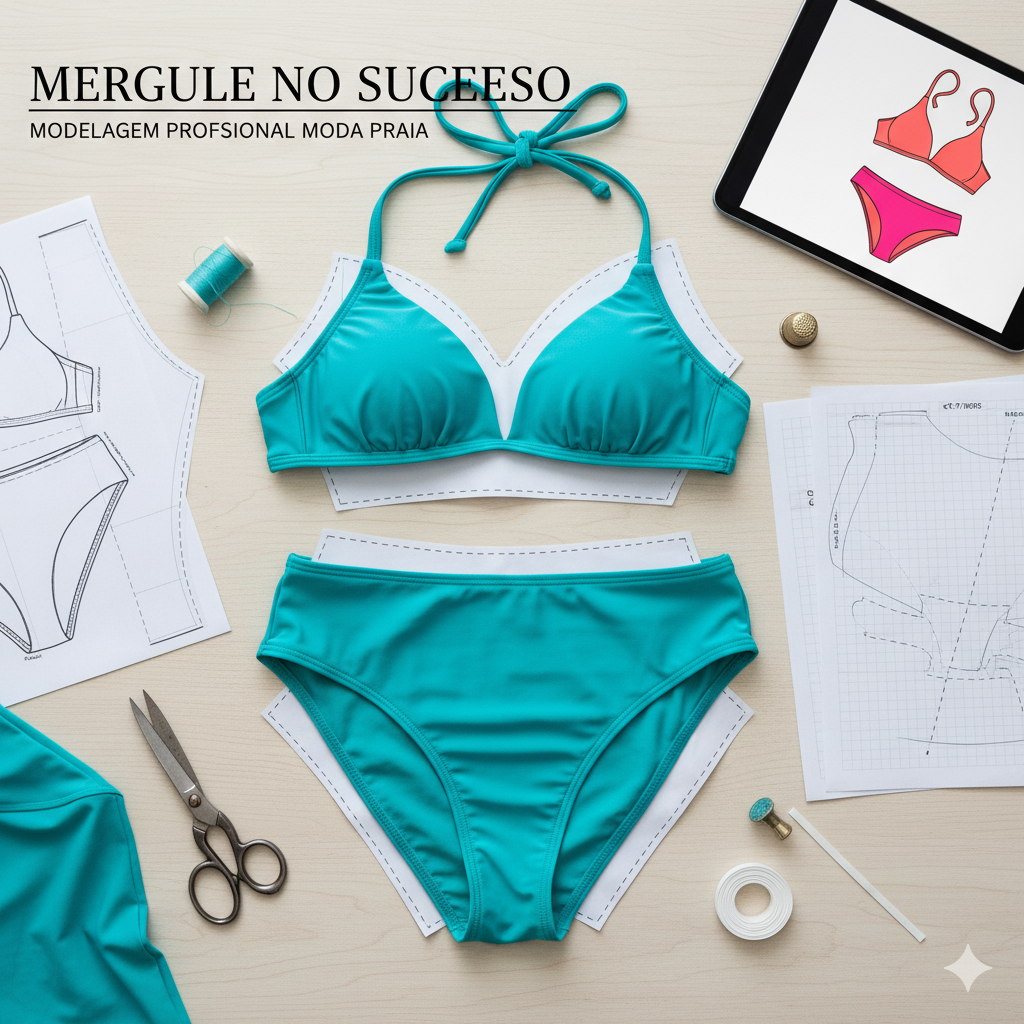 Mergulhe no Sucesso O Guia Definitivo com Moldes de Biquinis e Moda...