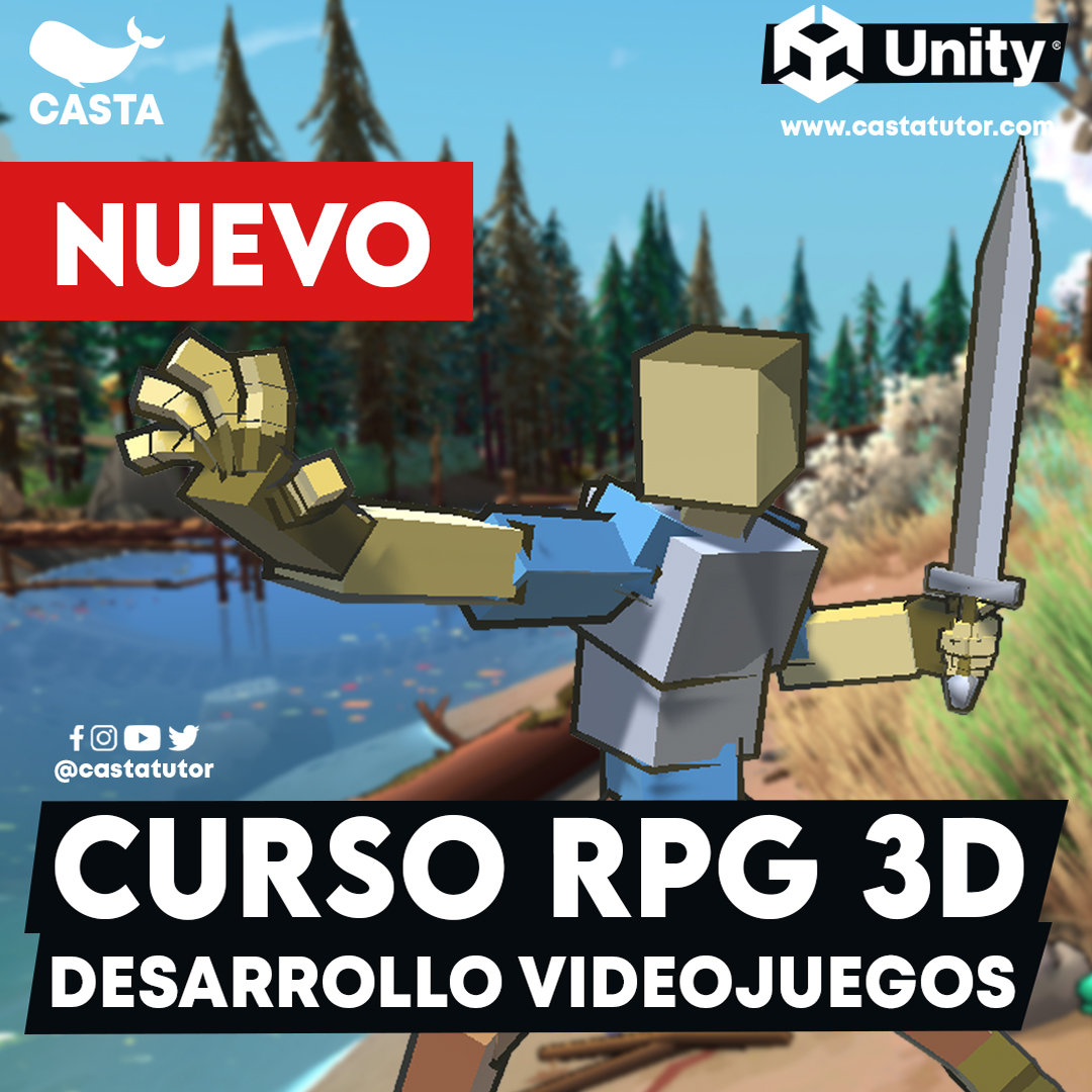 Curso completo de Desarrollo de Videojuegos RPG 3D