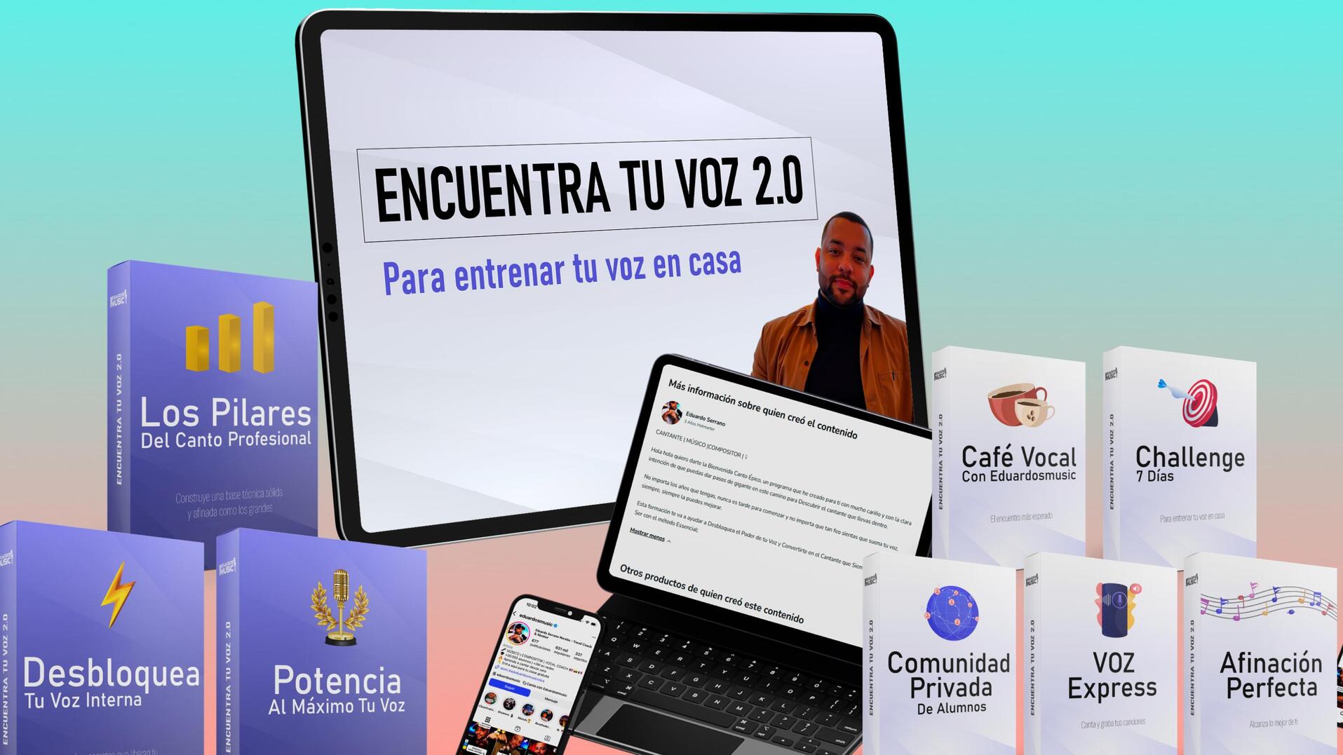 Encuentra tu voz con Eduardosmusic 2.0 - Eduardo Serrano | Hotmart