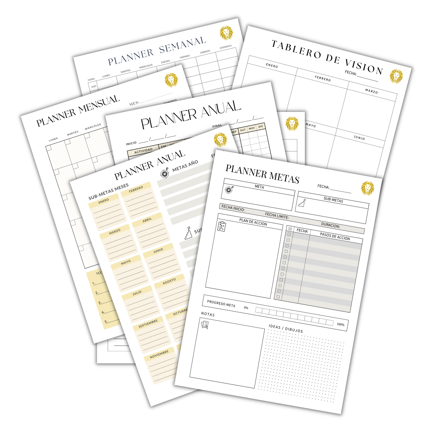 Planillas de Metas x10: El planificador definitivo - Sebastian Andres ...