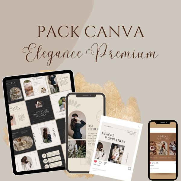 Pack Canva Elegance Premium - Priscila Borges Teixeira | Hotmart