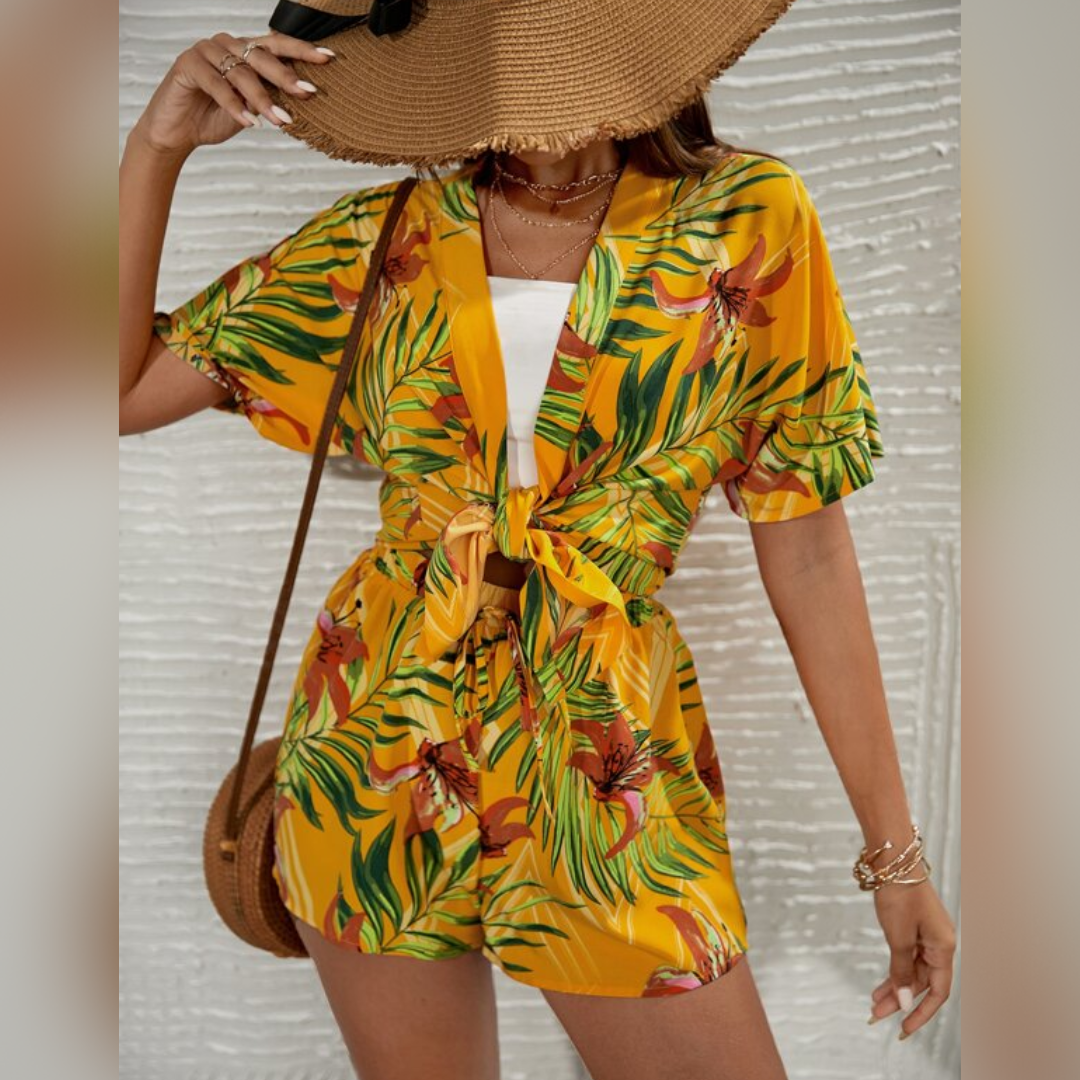 Molde Conjunto Kimono e Short Praia (38 ao 46)