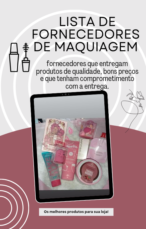 Fornecedores de maquiagem - Jéssica Kimberly | Hotmart
