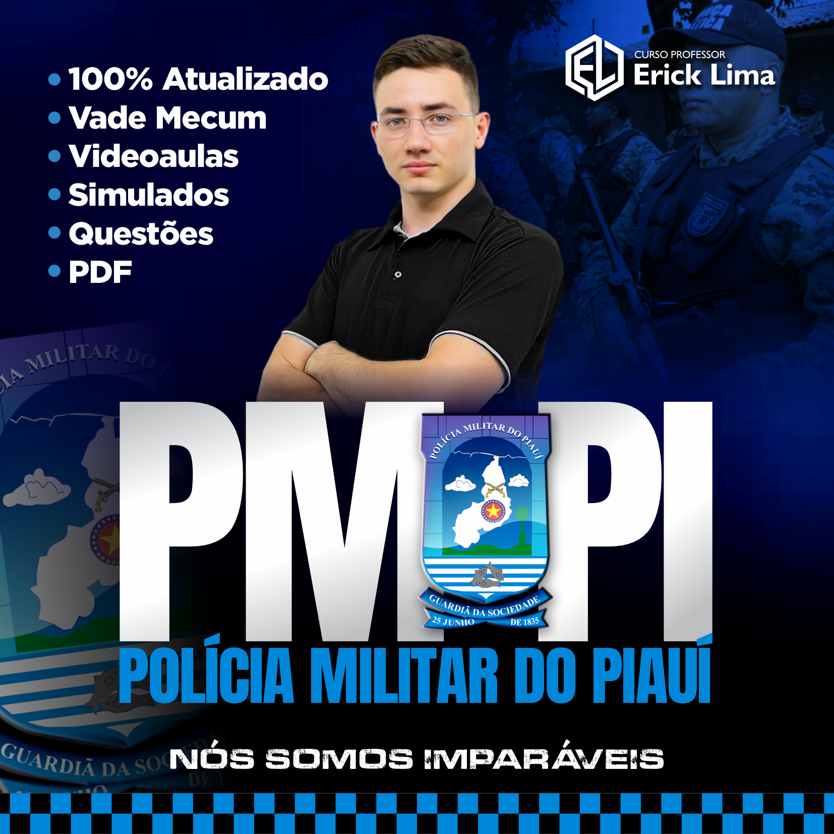 Curso Professor Erick Lima - Polícia Militar Piauí (PMPI) - Curso P...