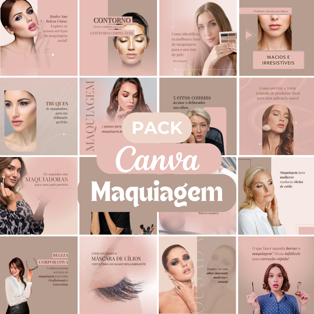 Pack de Canva Maquiagem - Aline Cristina Pereira dos Santos | Hotmart