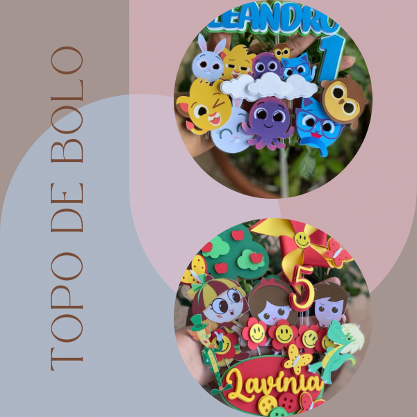 ARQUIVOS DIGITAIS TOPOS DE BOLO PERSONALIZADOS - Jaqueline Gonçalve...