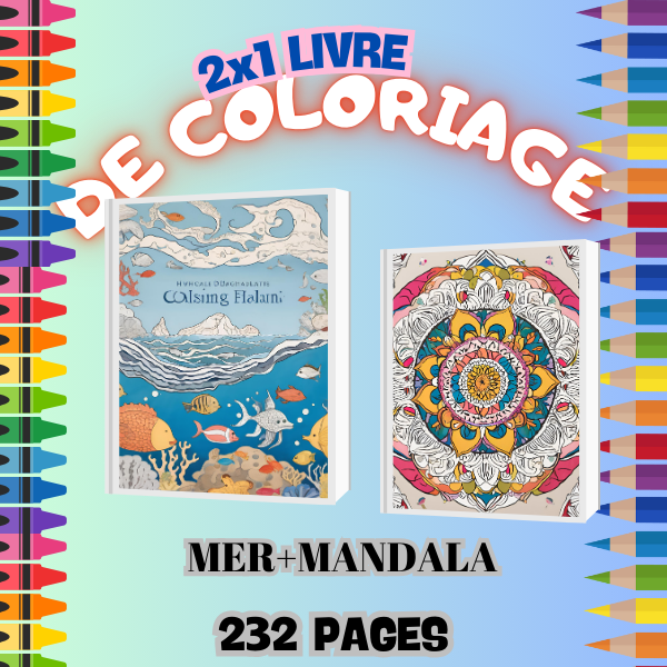 LIVRES DE COLORIAGE 2 EN 1 : DE NOMBREUX SUJETS AMUSANTS PARMI LES PLUS ...