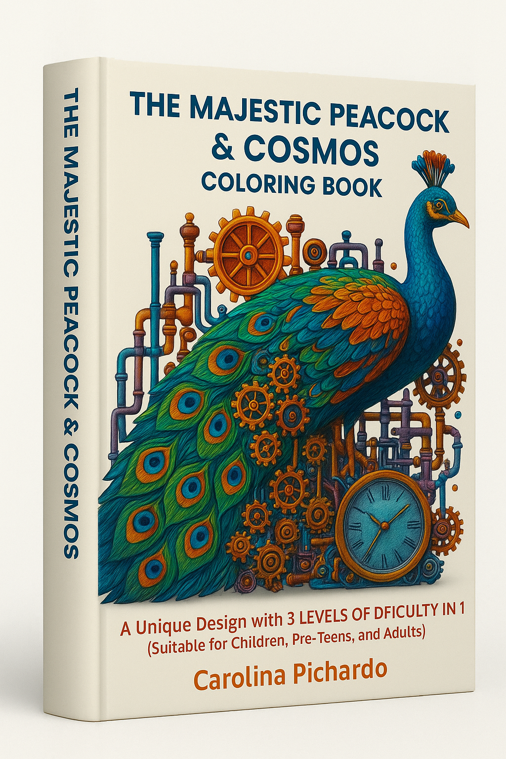 Preview THE MAJESTIC PEACOCK & COSMOS COLORING BOOK A Unique ...