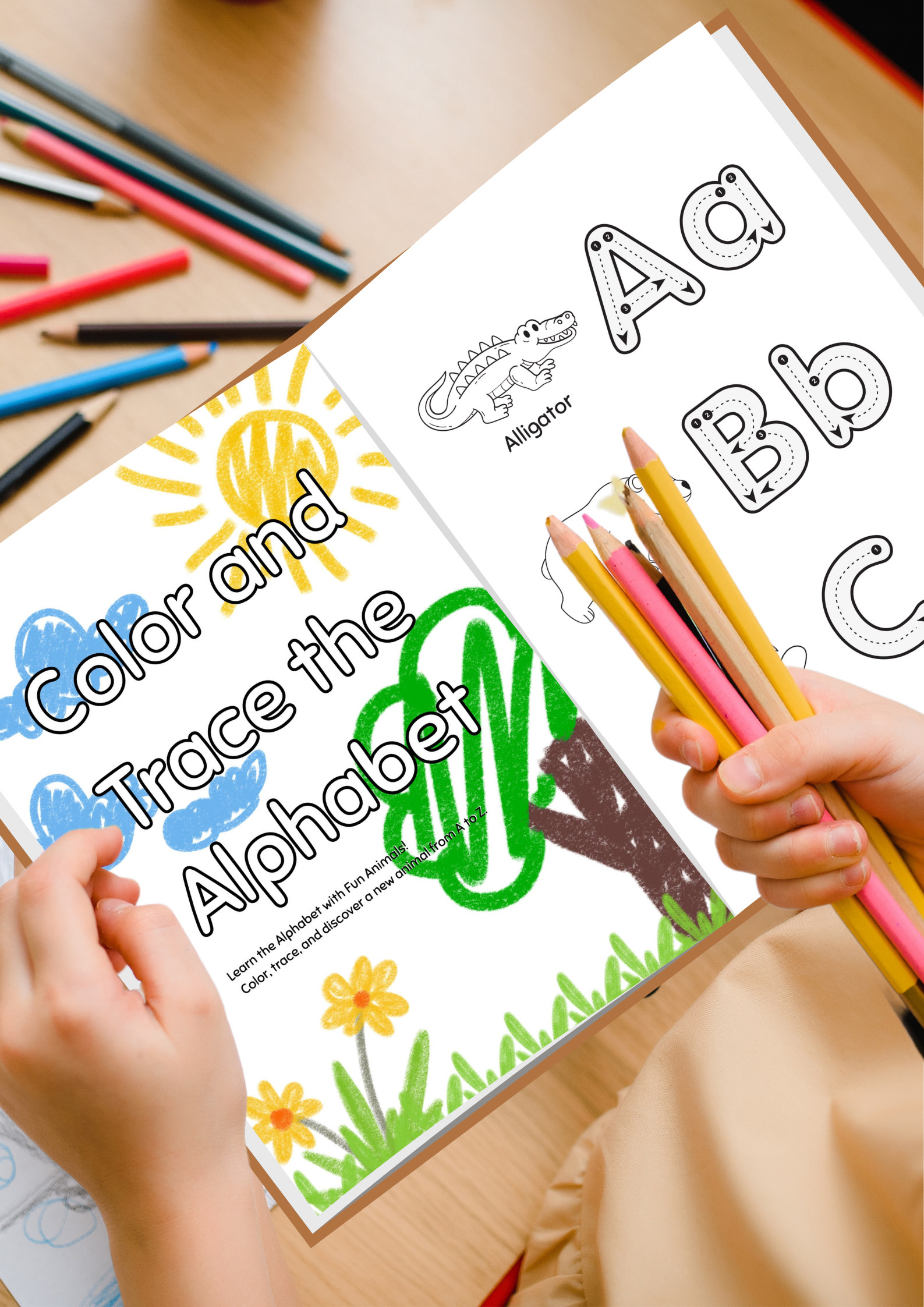 Color and Trace the Alphabet (English) - Ashley Nicole Florez Davil...