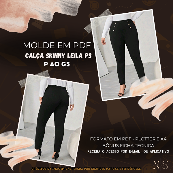 NS Molde em PDF - Calça Skinny Leila PS ID 5092576 [P ao G5] - NS ...