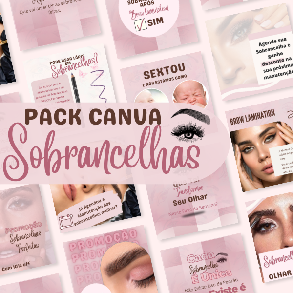 Pack Canva Sobrancelha Basic - Clarice Souza | Hotmart