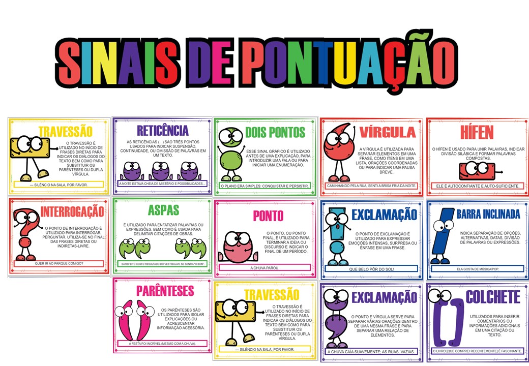 CARTAZES SINAIS DE PONTUAÇÃO - Ana Cristina de Jesus Pimenta | Hotmart