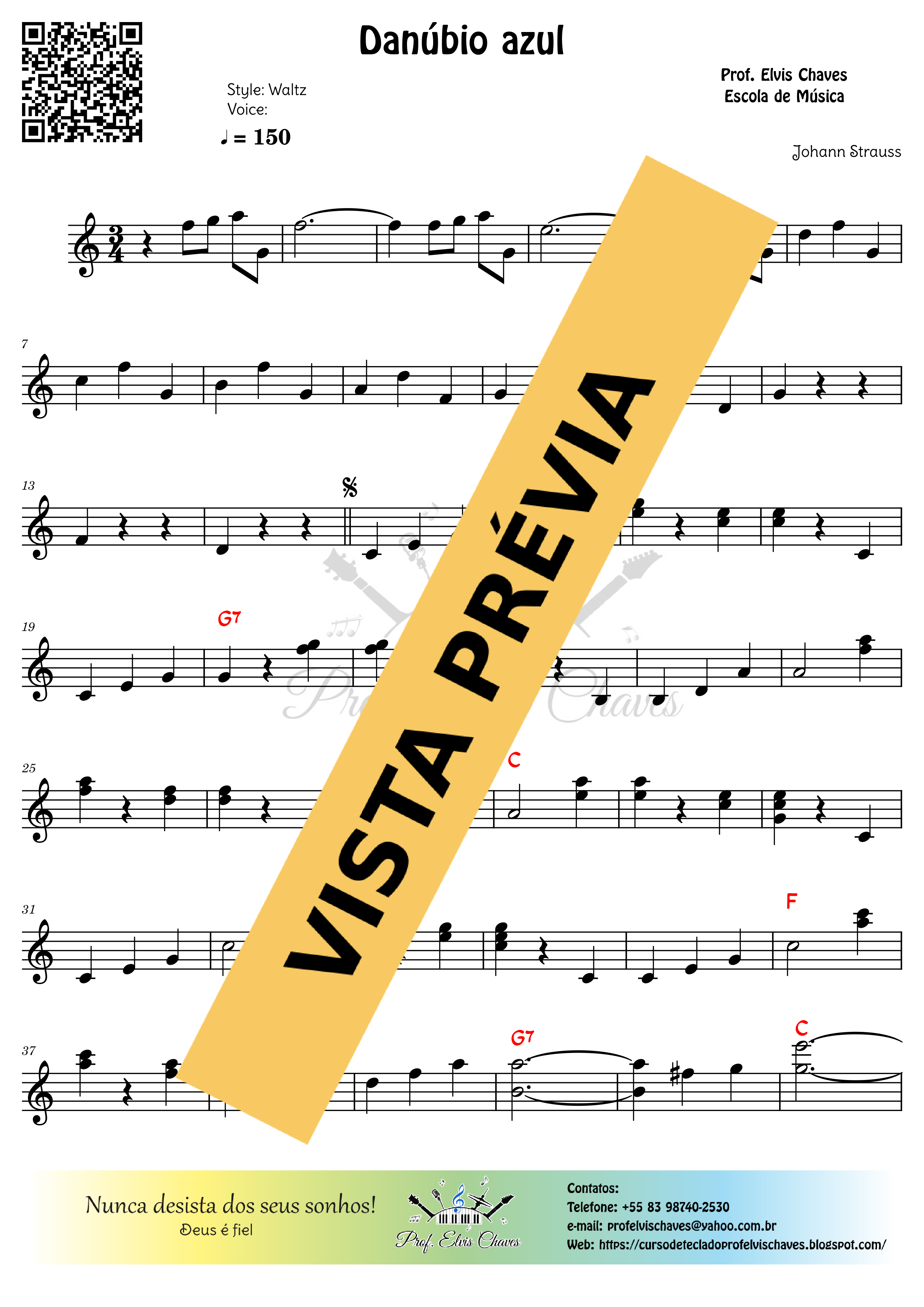 🎼 Danúbio azul - 378 - Johann Strauss - Tutorial Partitura e Tecla...