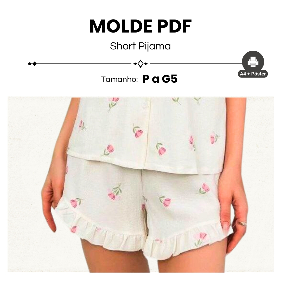 MOLDE SHORT PIJAMA - Criative wg | Hotmart