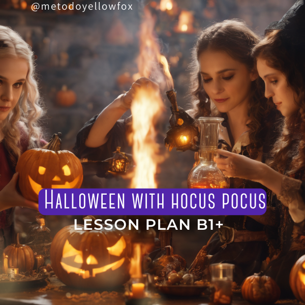 Halloween with Hocus Pocus - English Lesson B1+ - Yellow Fox | Hotmart