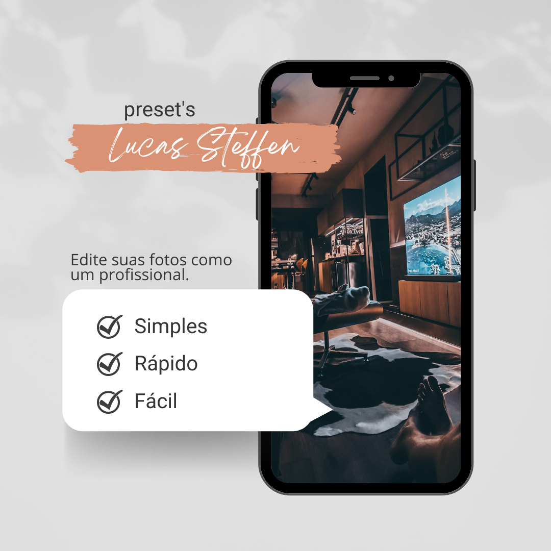 Preset - Edite suas fotos de forma fácil | Lucas Steffen presets