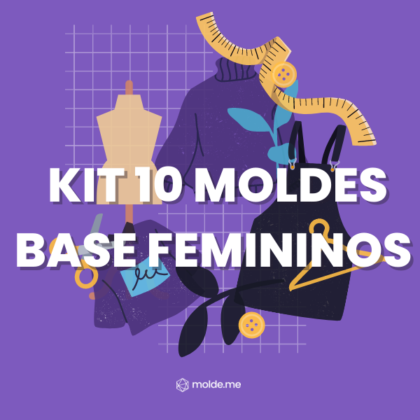 10 Moldes Base Femininos - Molde.me | Hotmart