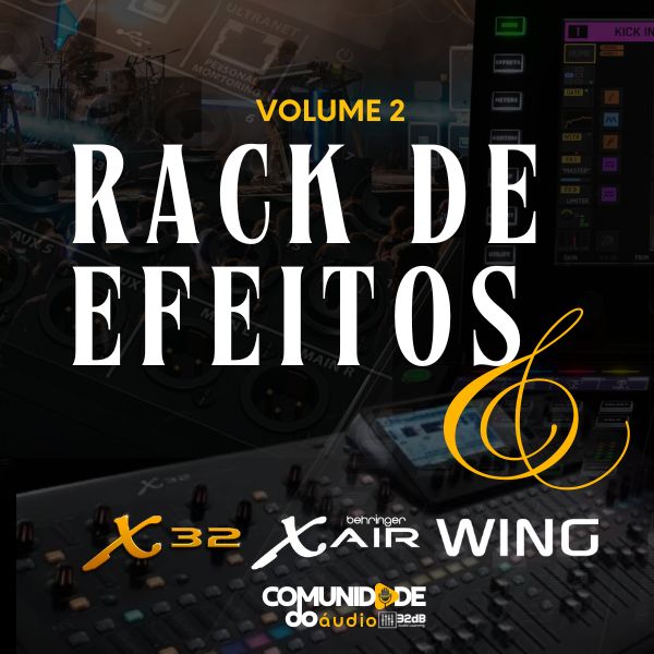 RACK DE EFEITOS - BEHRINGER - WING - X32 - XAIR - 32 dB audio | Hot...