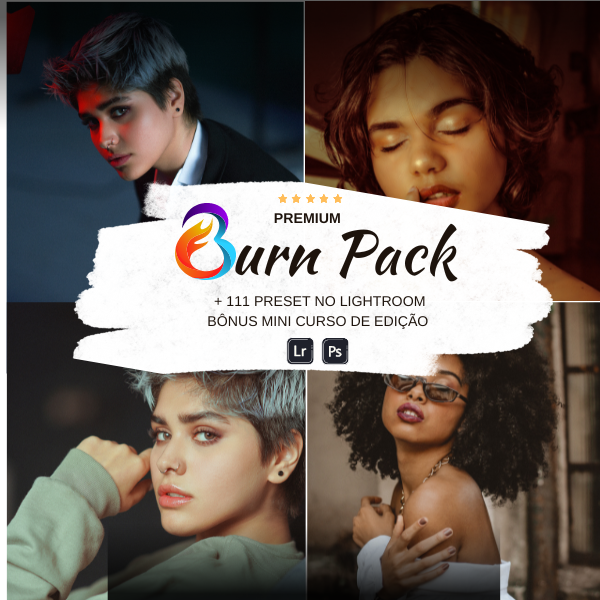 Burn Pack Premium Presets para Lightroom - FABIELE LIMA RAMOS KLEIN...