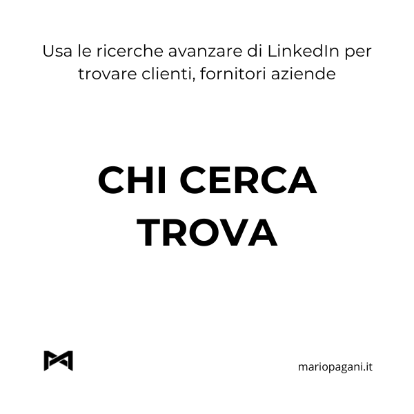 Chi cerca trova - Mario Pagani | Hotmart