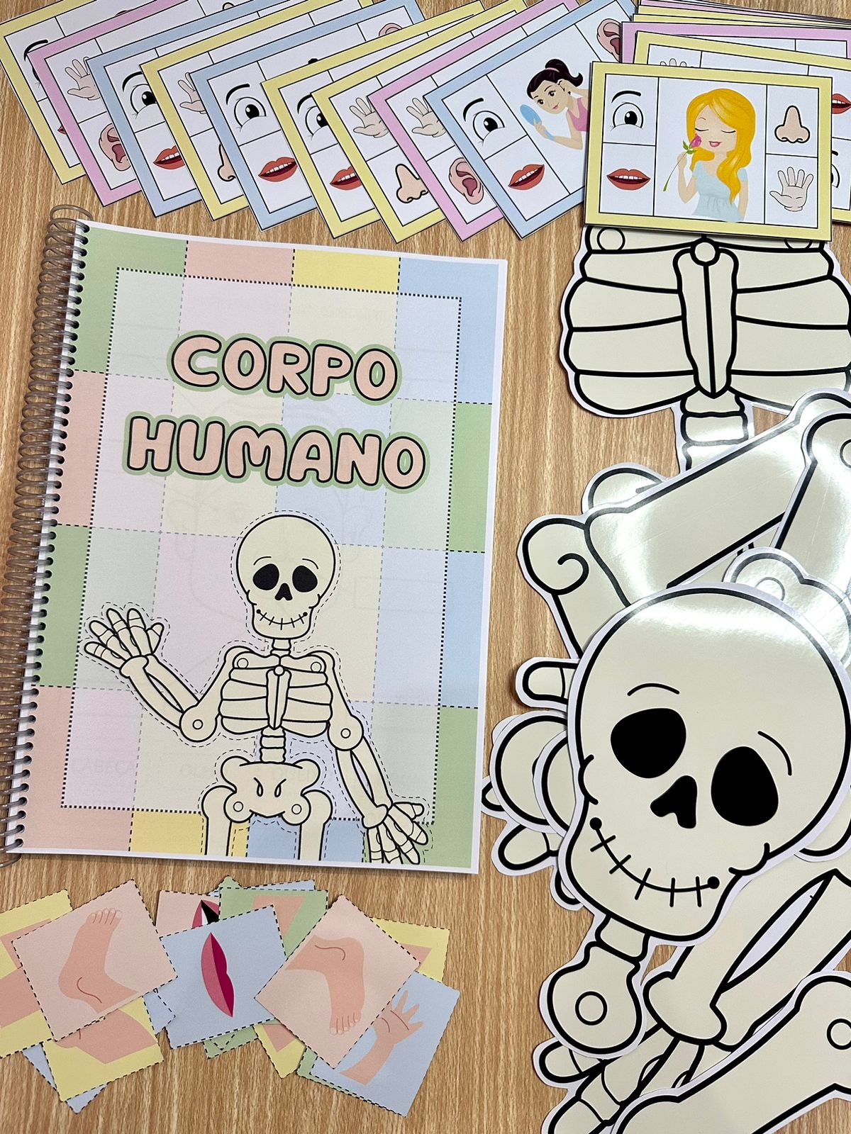Jogo da memória das partes do corpo