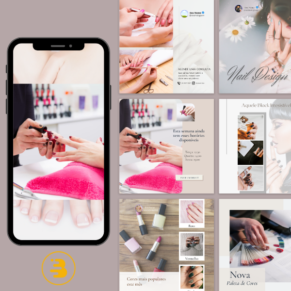 Pack Canva Manicure & Nail Design - Marcio Bernardino | Hotmart