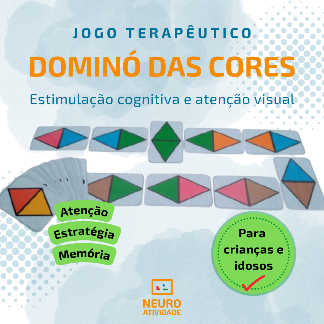 Dominó das Cores - Jogo Terapêutico em PDF - Loja Neuroatividade