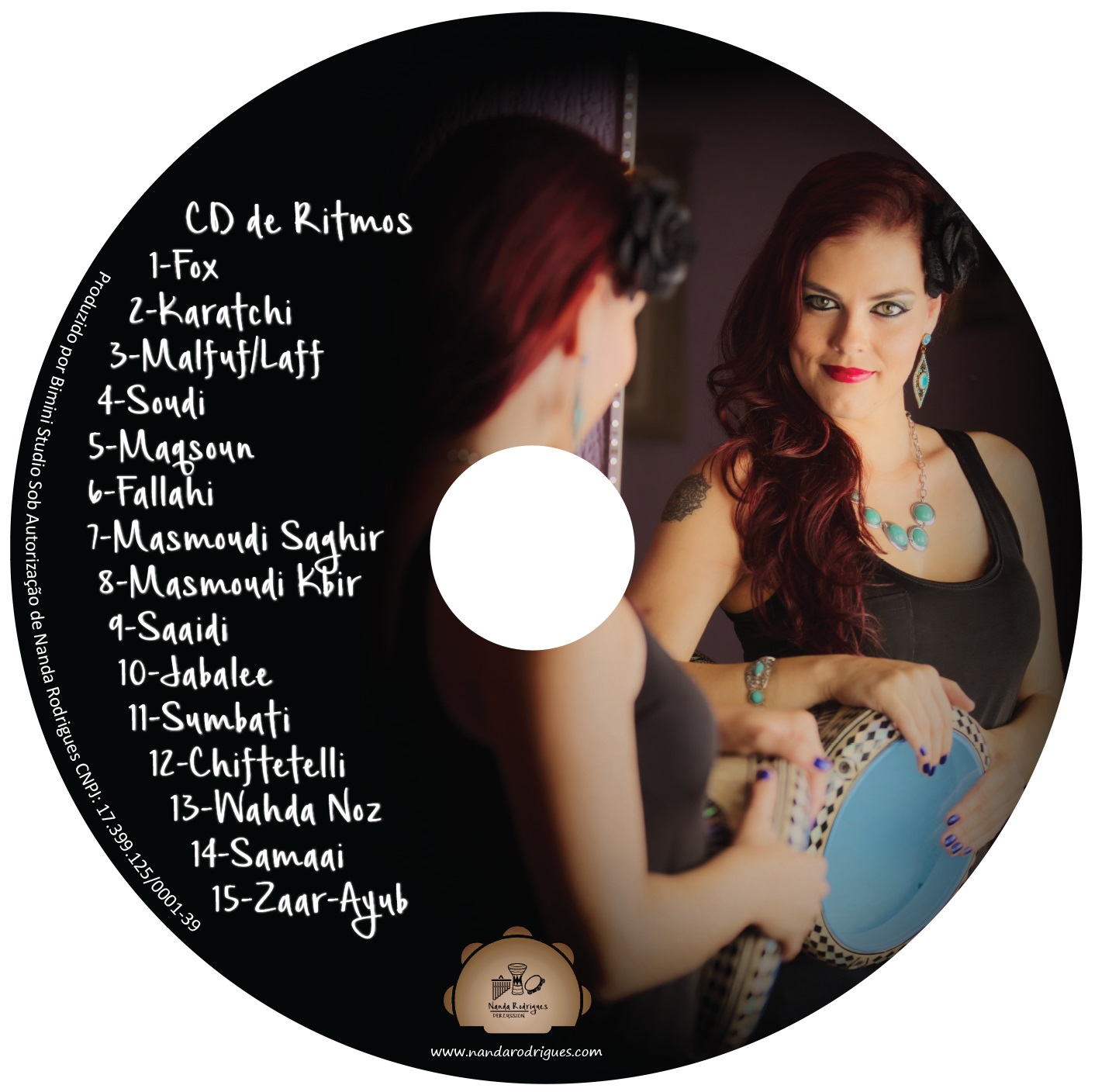 CD de Ritmos Árabes Nanda Rodrigues