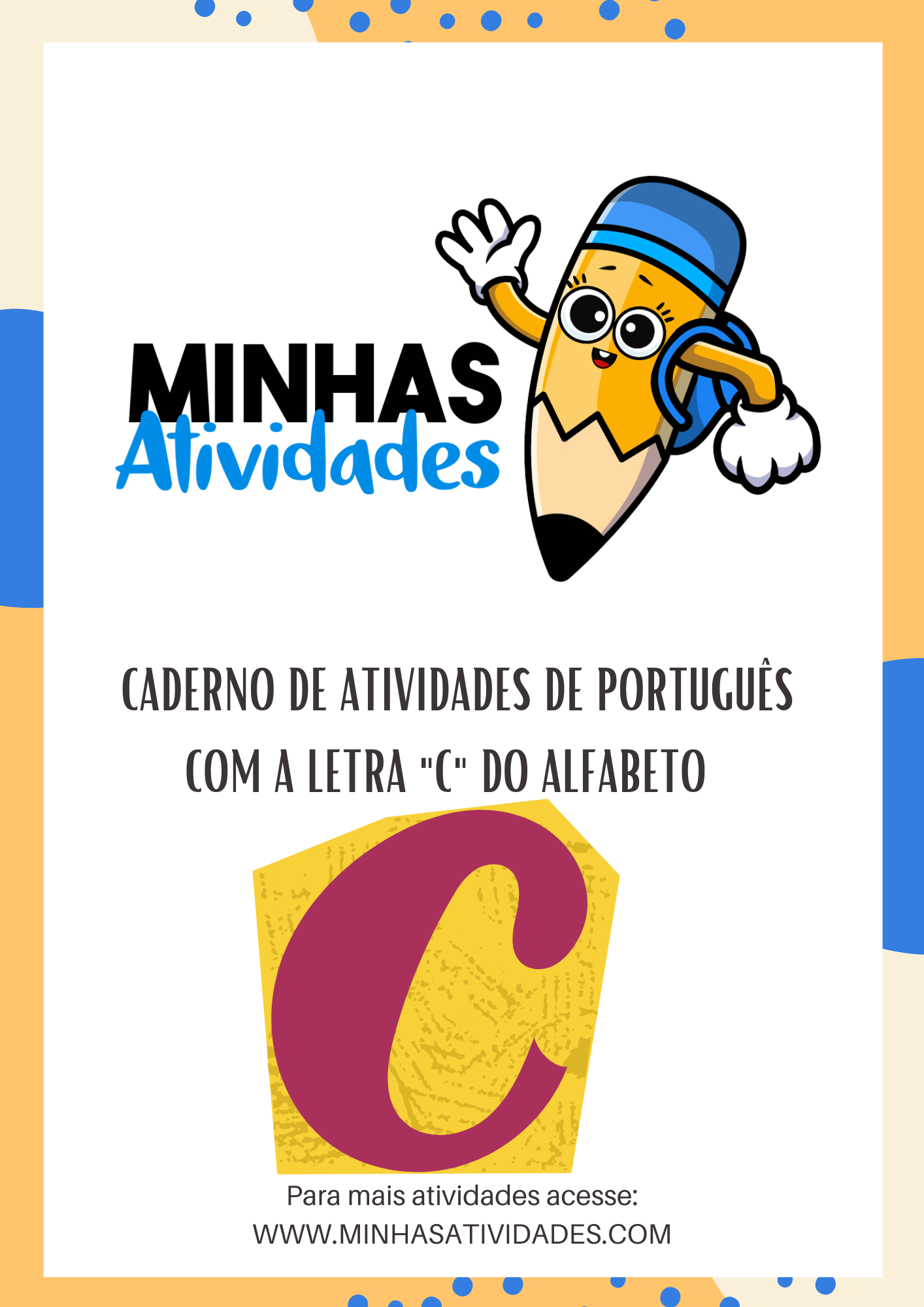 Caderno de Atividades de Português com a Letra 'C' do Alfabeto - B2...