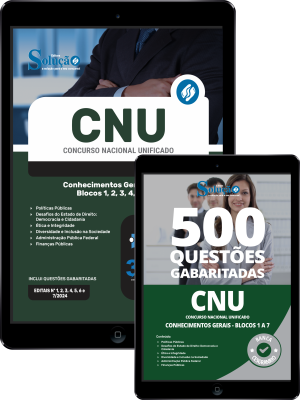 + 499 QUESTÕES CONCURSO UNIFICADO CNU 2024 Bloco 1,2,3,4,5, 6 e 7