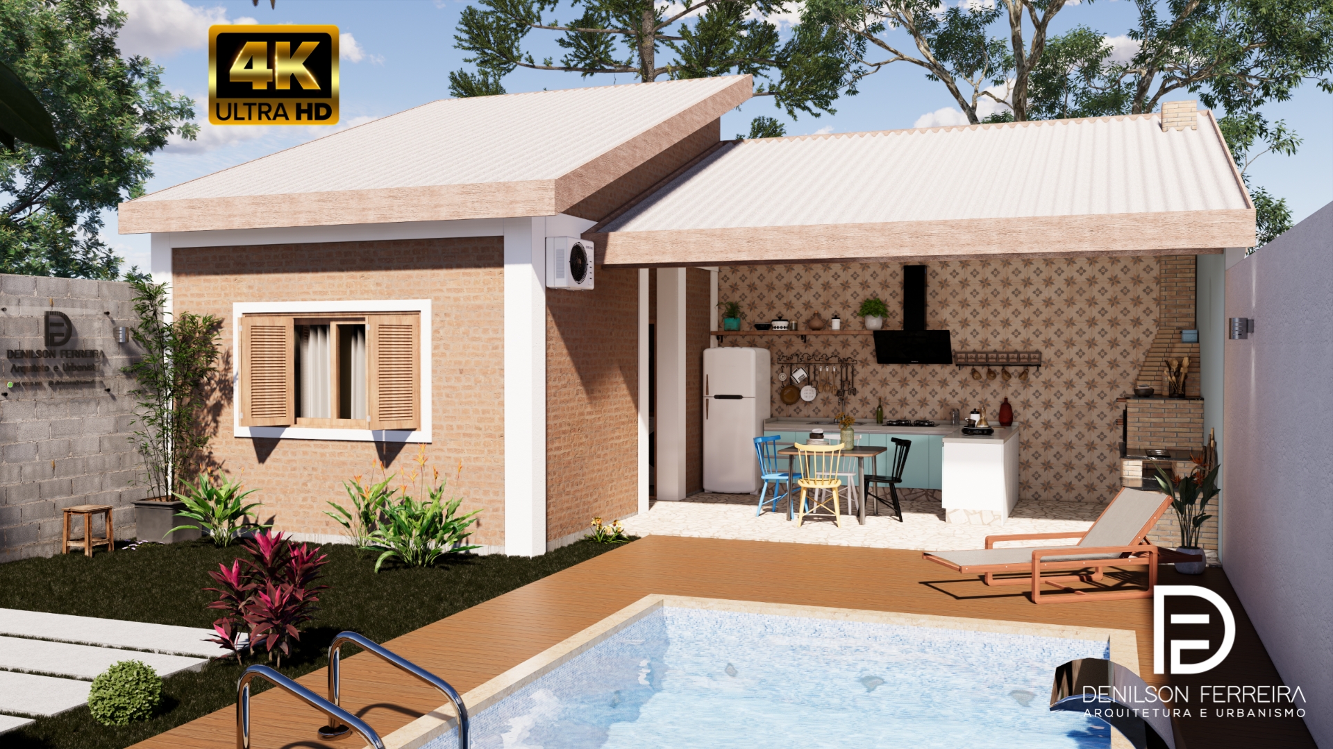 EDICULA PEQUENA ACONCHEGANTE || PROJETO MODERNO E BARATO - Denilson...