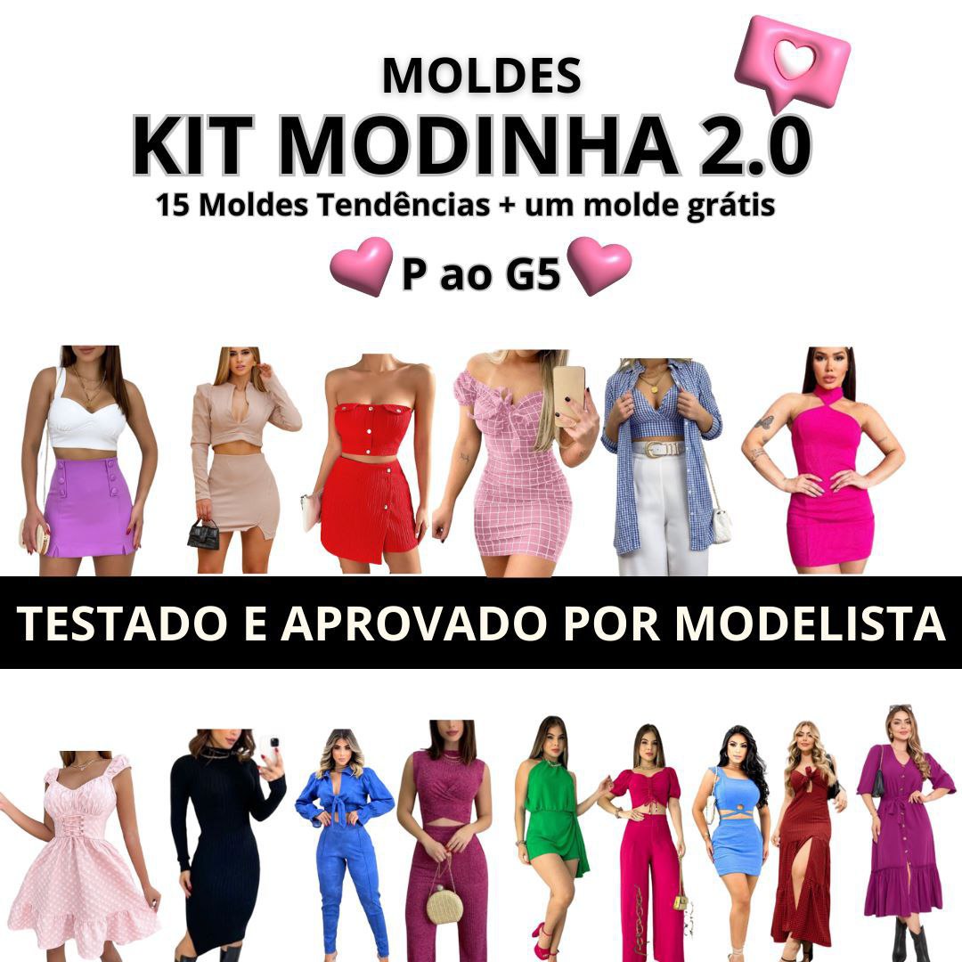 Molde kit modinha 2.0 - Jr Produtos Digitais | Hotmart