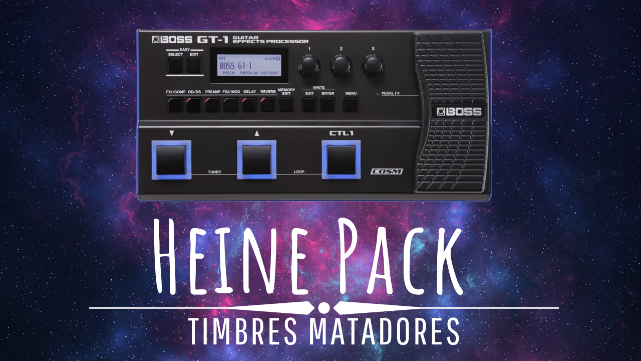 BOSS GT1 HEINE PACK METAL - HIGH GAIN and CLEAN - Paulo Roberto Oli...
