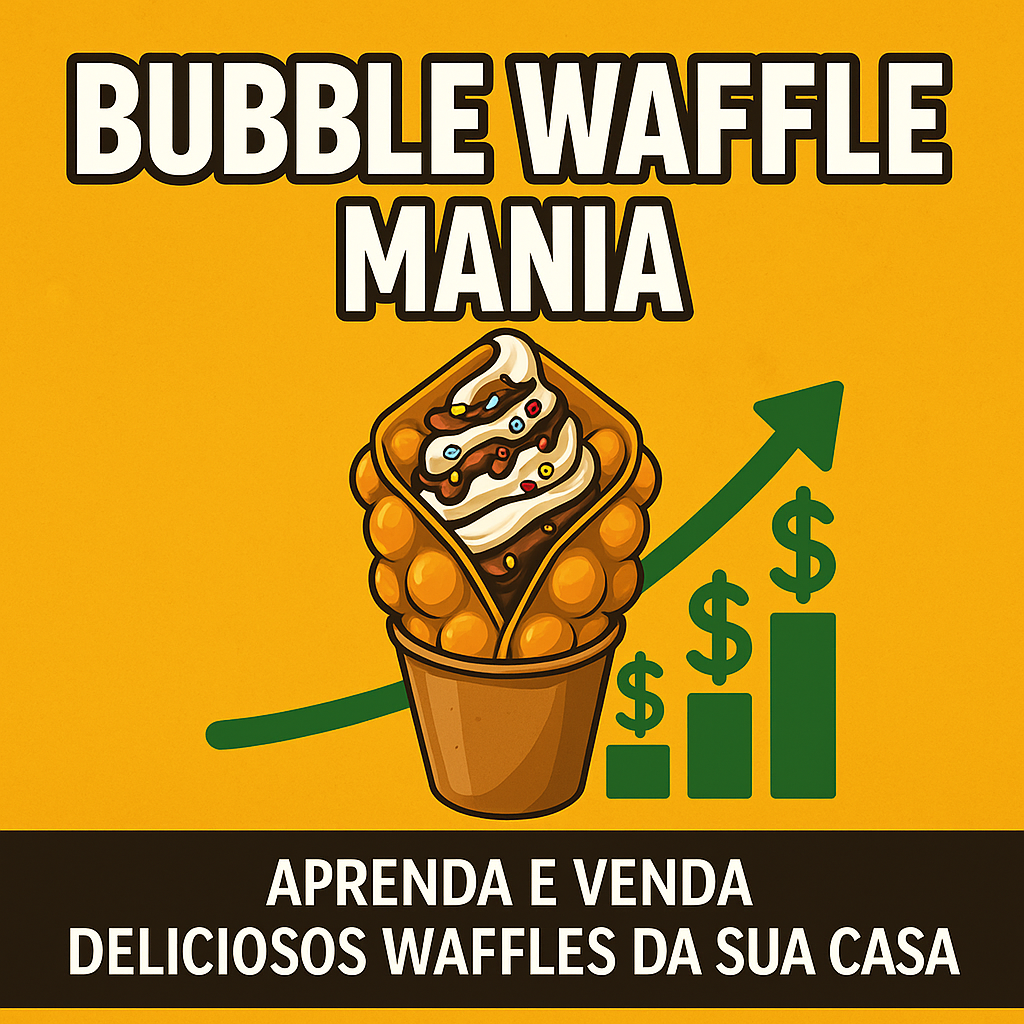 Bubble Waffle Mania – Aprenda e Venda Bubble Waffles da Sua Casa