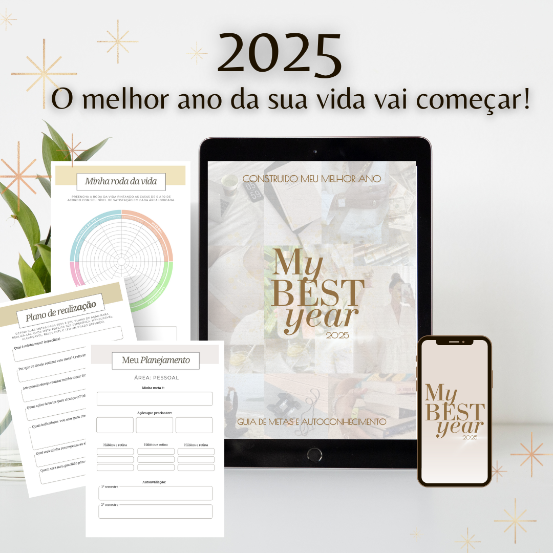 My Best Year 2025 - Planner Criando meu Melhor Ano - Simone Miranda...