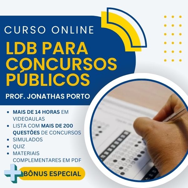 LDB PARA CONCURSOS PÚBLICOS - PROF. JONATHAS PORTO