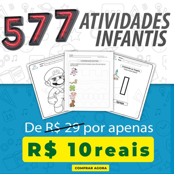 Atividades de Alfabetização Infantis - Dever de Casa | Hotmart