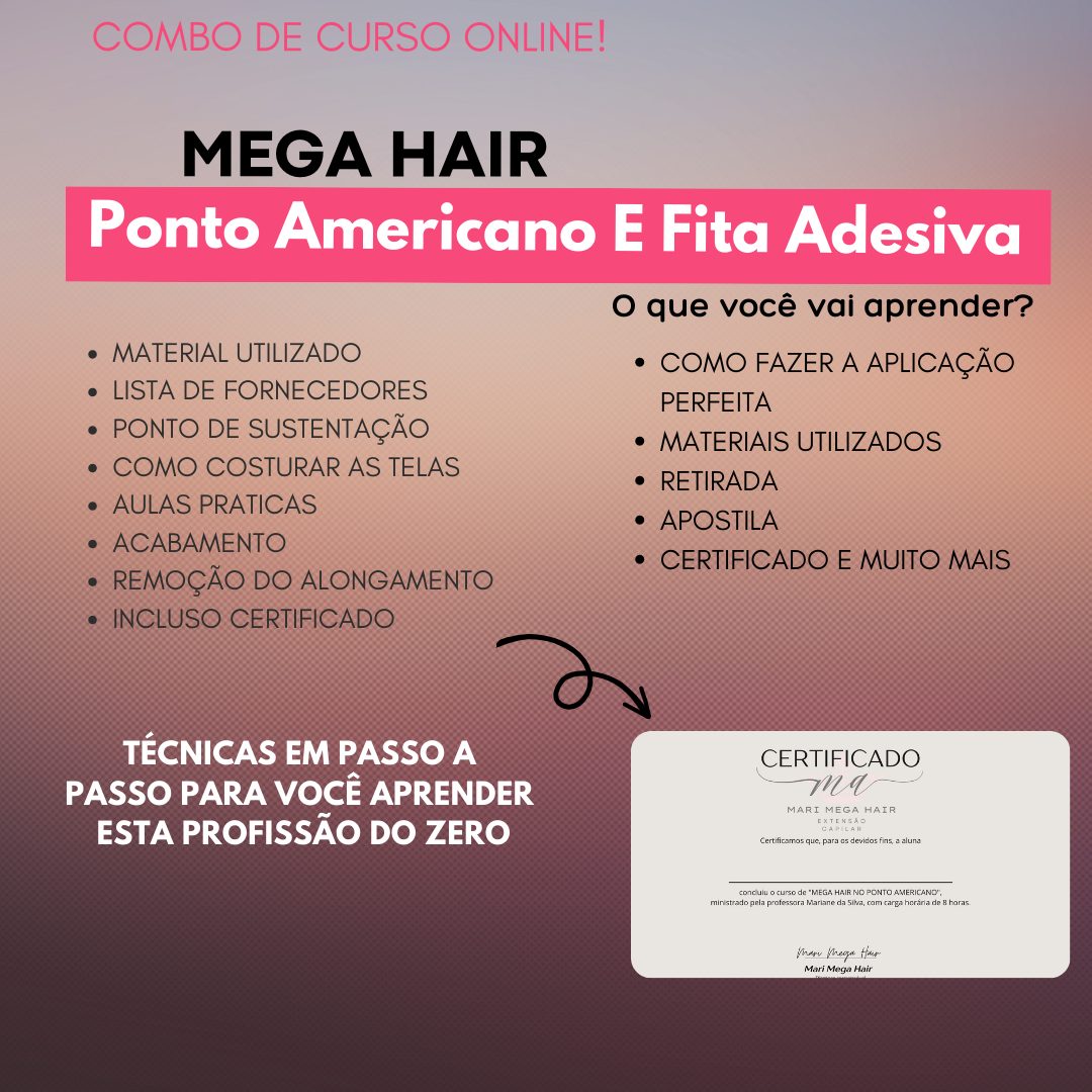 ESPECIALISTA EM MEGA HAIR!